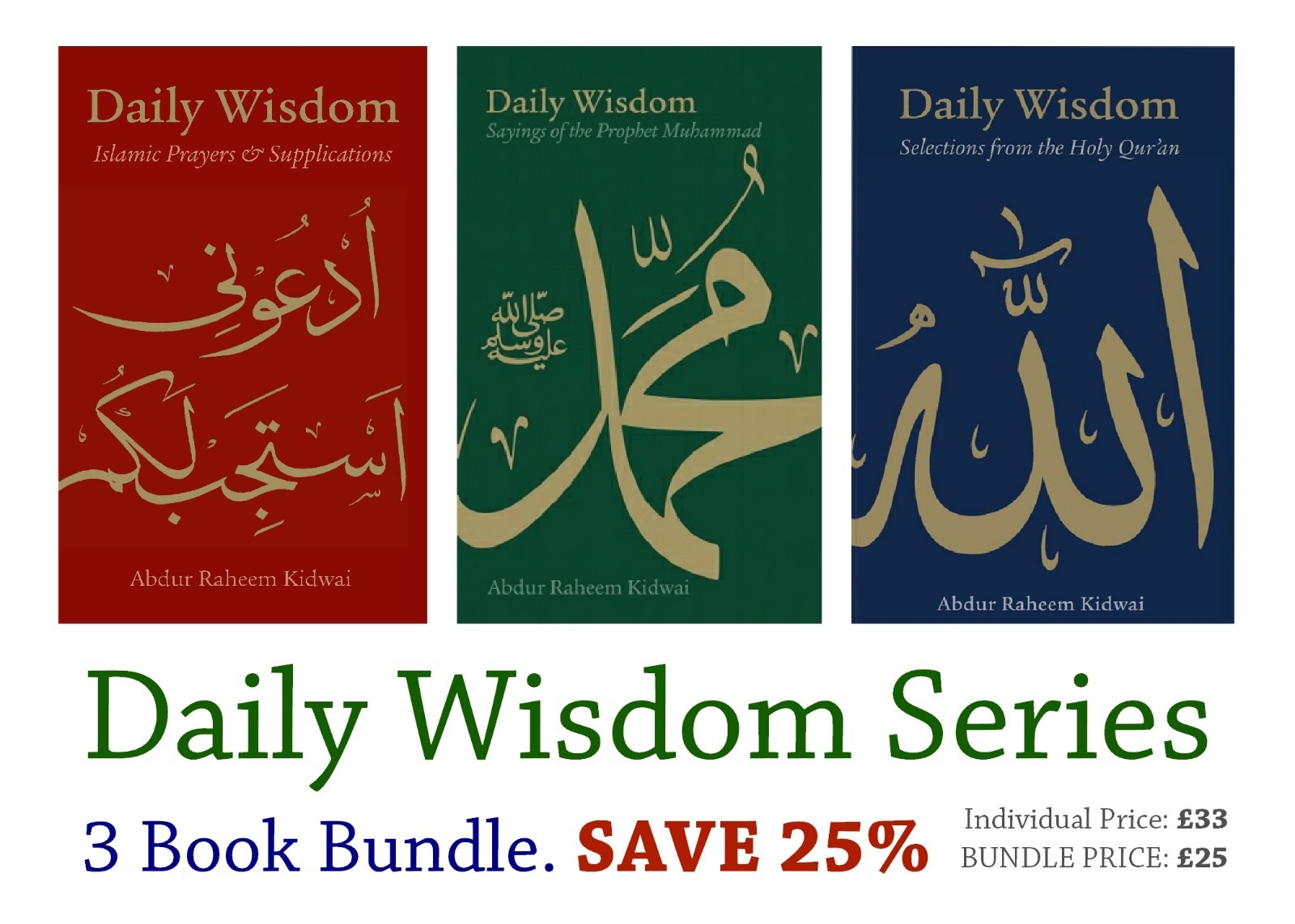 Daily Wisdom Series *Full Set* Muslim Islamic Books Inspiration Kidwai ...