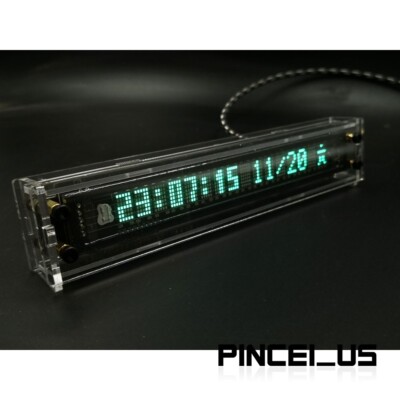 VFD Clock Flip Clock Timing Reminder Manual or Automatic Brightness ...