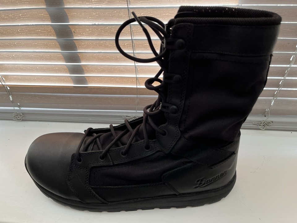 DANNER TACHYON BLACK HOT WEATHER POLISHABLE TOE TACTICAL BOOTS 50124 ...