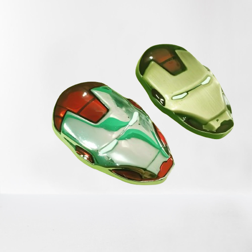 Emblem Iron Man Universal Red Chrome Red Copper Logo Insignia Placca ...