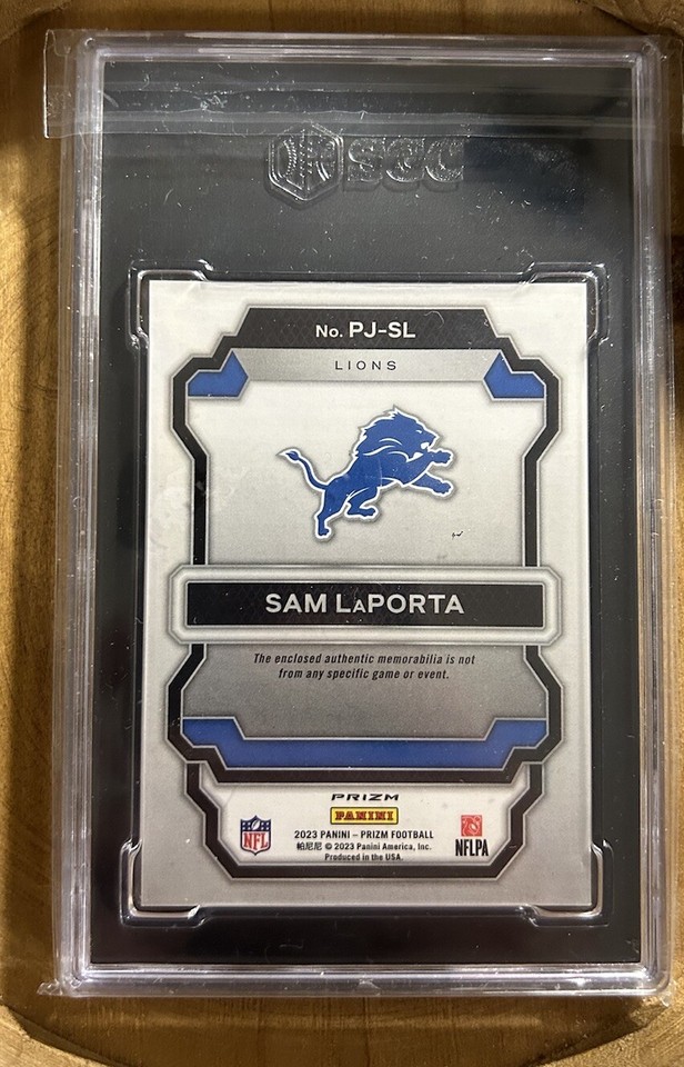2023 Panini Prizm Sam Laporta Neon Green Pulsar SGC 10!!! Detroit Lions ...