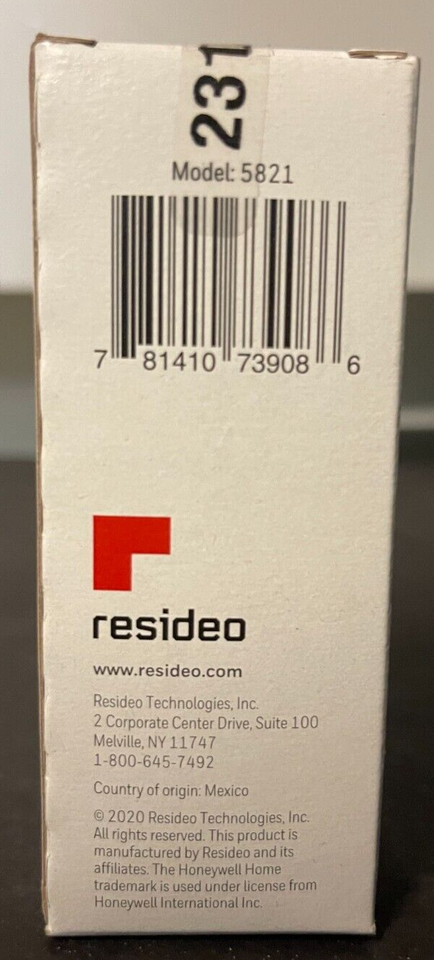 Brand New Honeywell 5821 Wireless Temperature Sensor & Flood Detector w ...