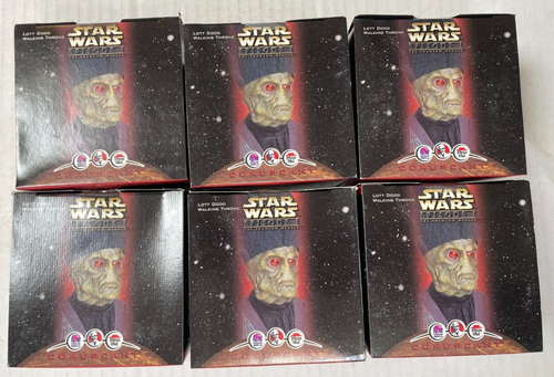 Vintage Lot of 6 1999 Star Wars Lott Dodd Walking Throne Fast Food Toy ...