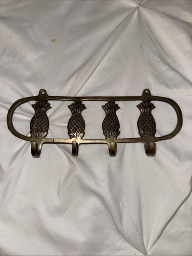Vintage Brass Pineapple Wall Mounted Key Hook Holder | eBay