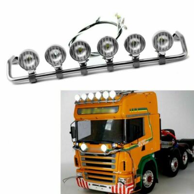 für TAMIYA 1:14 RC Tractor Truck Top Roof Light Bar 6 LED Spotlight ...