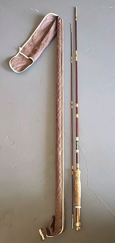 Vintage Compac Japan Olympic Bamboo 2 Piece Fishing Rod 7.5' & Case | eBay