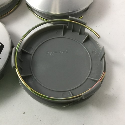Set 4 Moda Snap In 75mm Wheel Center Hub Caps Silver Machined PA-004 ...