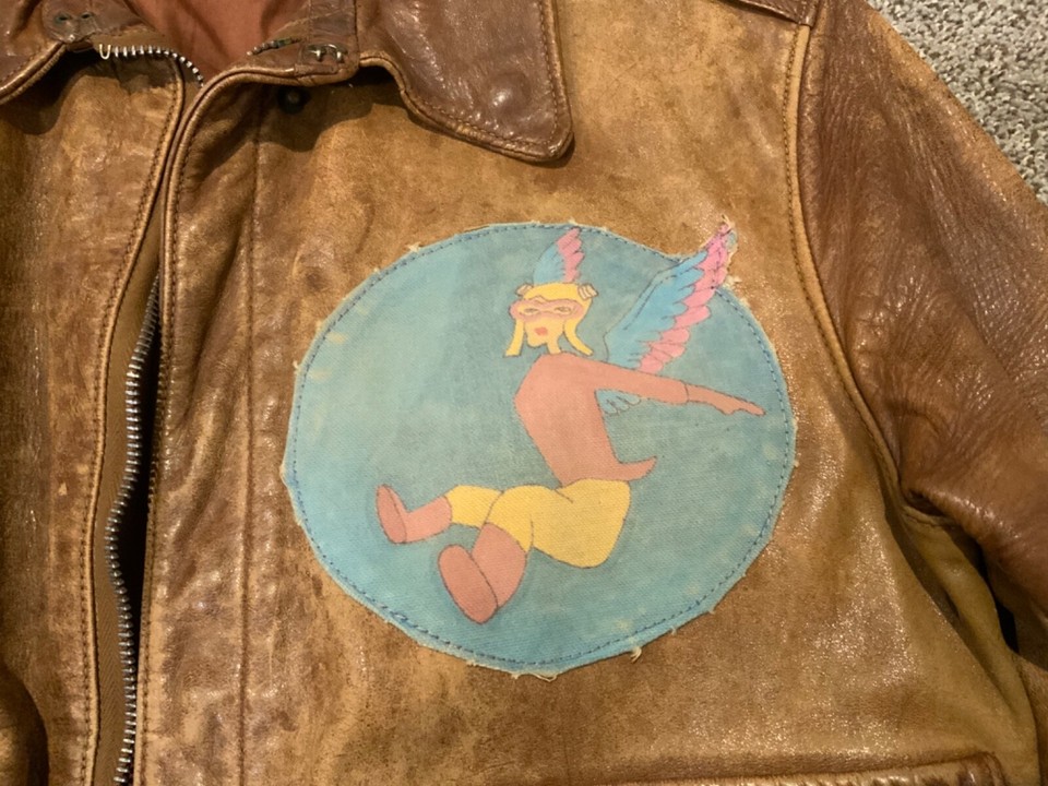 WWII Womens Attributed WASP A-2 Pilot Jacket & Disney Patch Womens ...