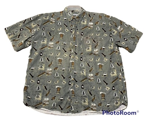 Michael Austin Rugged Wear Men’s Size 3XL Short Sleeve Green Button ...