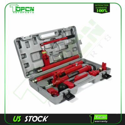 Power Hydraulic Jack 10 Ton Porta Body Frame Repair Kits Auto Car Tools ...