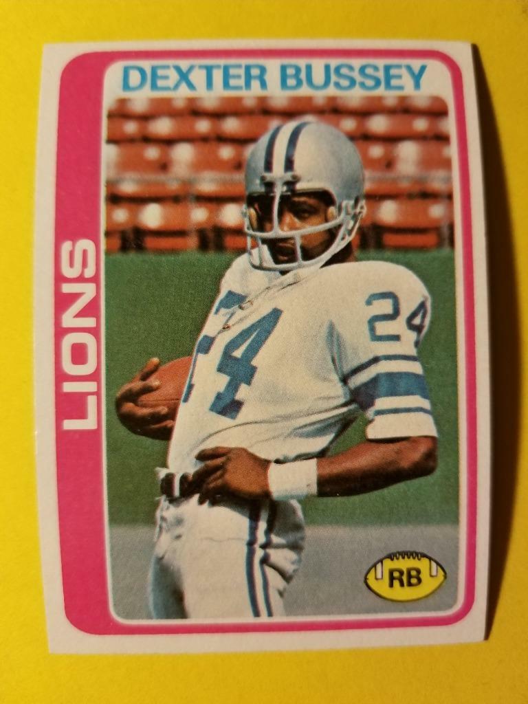 VINTAGE DEXTER BUSSEY #427 DETROIT LIONS - TEXAS ARLINGTON - 1978 TOPPS ...