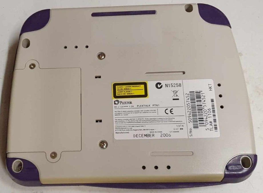 RNIB PLEXTOR/PLEXTALK PTN1 DAISY READER CD TALKING BOOK PLAYER/FOR ...