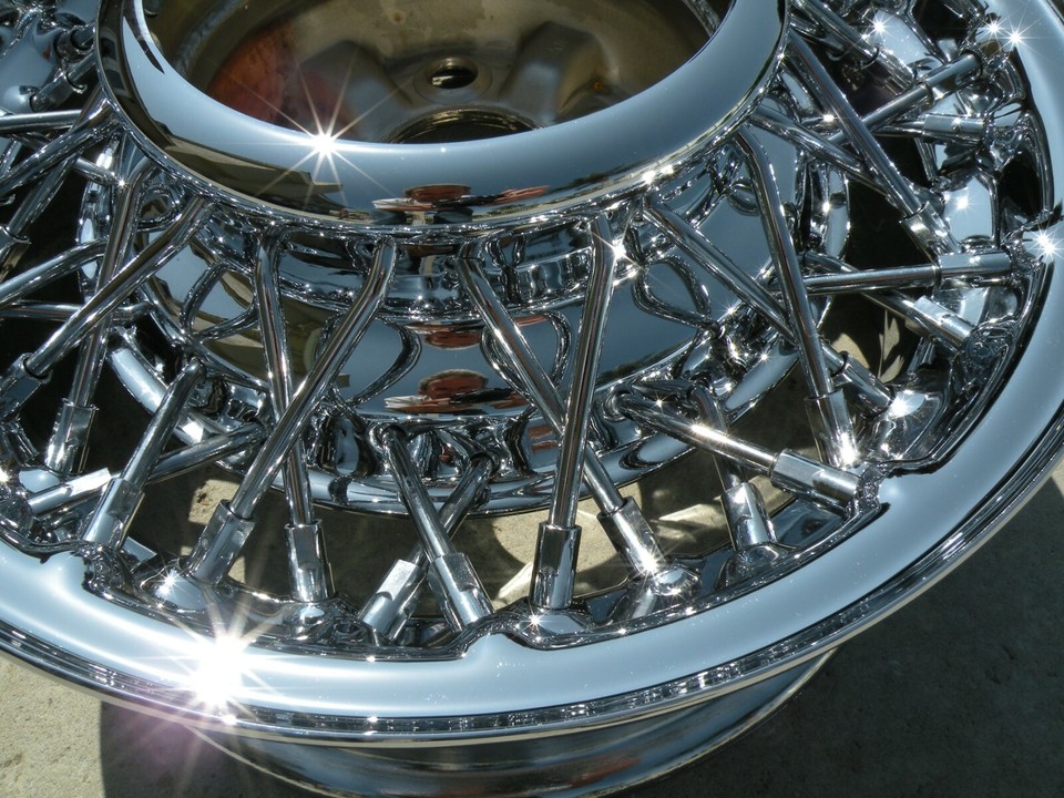 1 KELSEY HAYES WIRE WHEEL RIM 14 INCH 5.5 14X5.5 THUNDERBIRD OEM 1955 ...