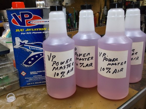 10% Nitro VP POWER MASTER AIRPLANE Glow Fuel for most model airplanes ...