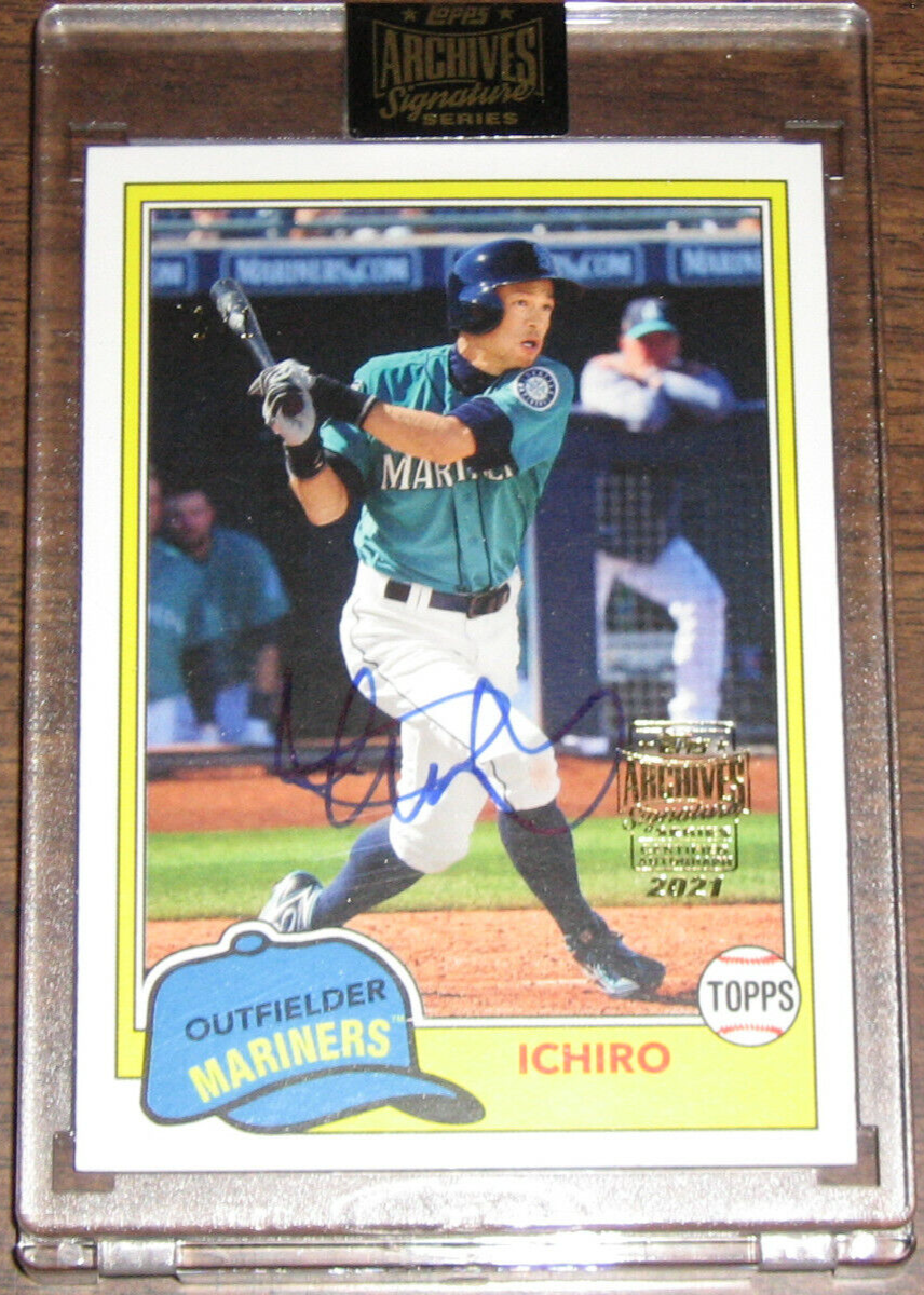 2021 Topps Archives Signature Ichiro Suzuki - 2018 Topps Archives #1/1 ...