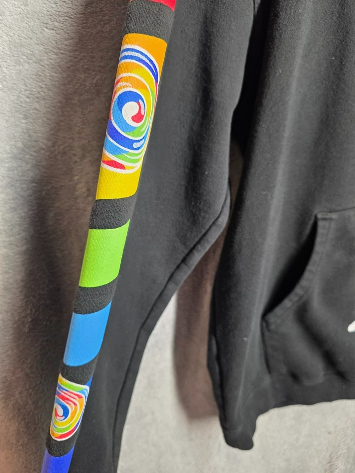 Men's Tekashi 6ix9ine Nicki Minaj Trollz Rainbow Hoodie Size L Black | eBay