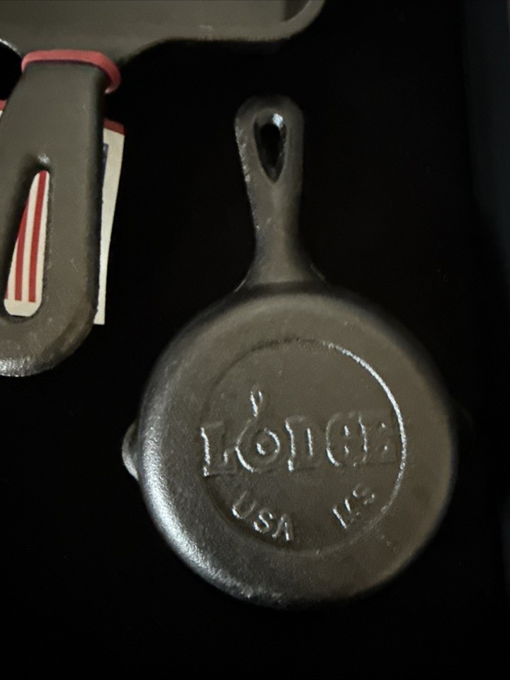 LODGE USA MS Cast Iron Mini Skillets (2) . NWT No Flaws 3934 | eBay
