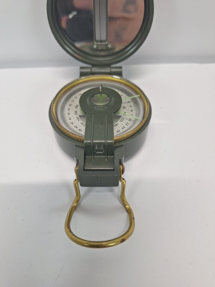 Vintage Engineer Lensatic Compass Japan Military Style w/ Brass Loop | eBay