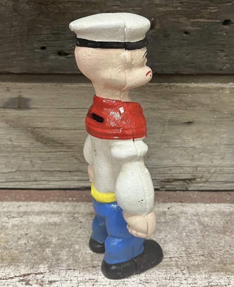 POPEYE The Sailor Man 9” Tall Cast Iron Figurine Bank | eBay