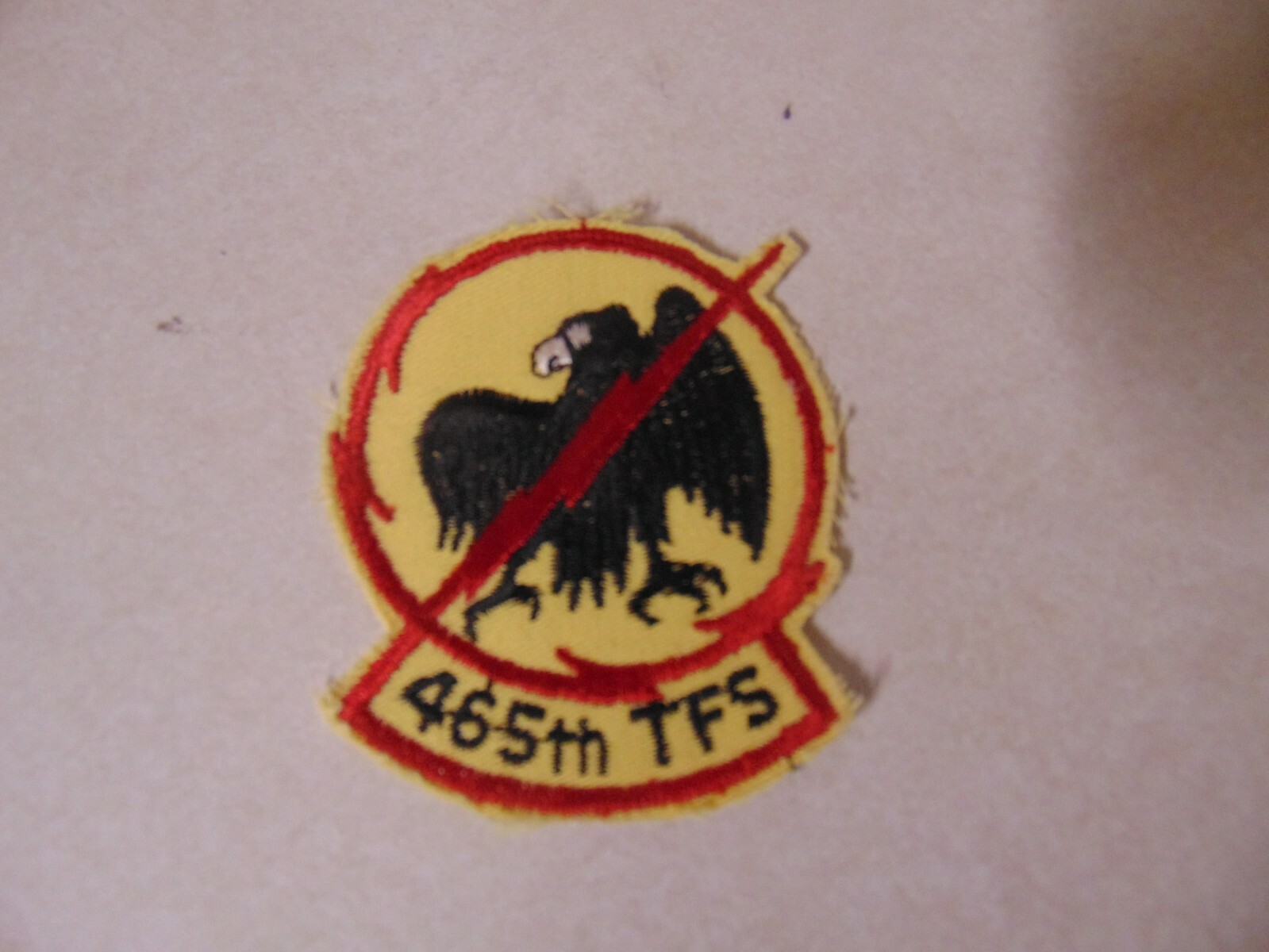 MILITARY PATCH 465TH TFS CROW LIGHTNING BOLT | eBay
