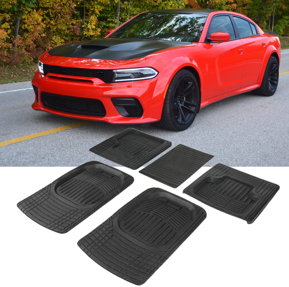 For Dodge Charger 5PCS Full Set Carpets Car Floor Mats XPE Non-Slip All ...