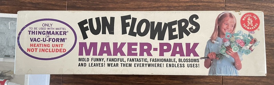 MATTEL THINGMAKER Fun Flowers Maker-Pak Sealed New In Box 1966 | eBay
