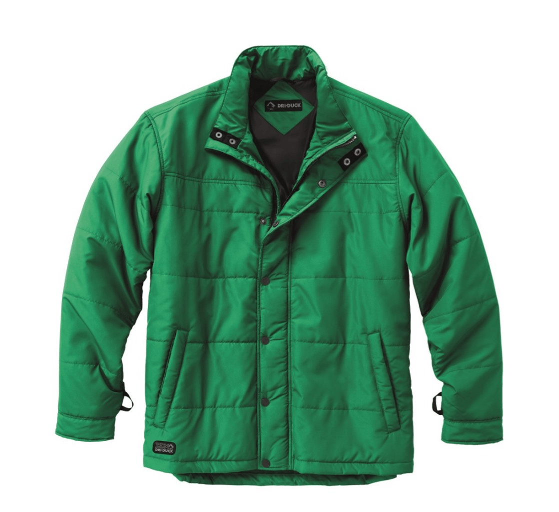 DDX Dri-Duck Mens Green Transverse Insulated Therma Puffer Jacket Size ...