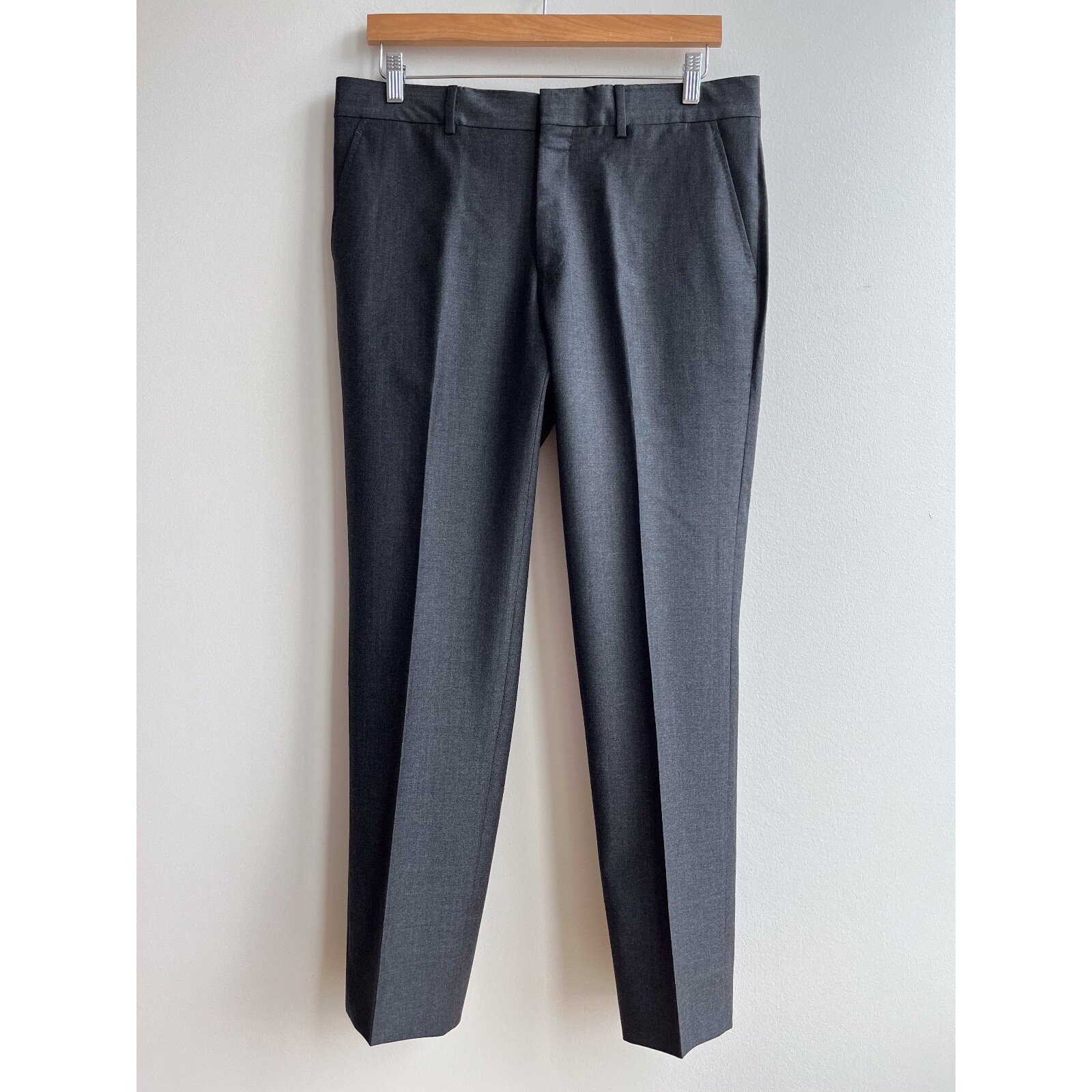 Hermes Saint Germaine Pants in Charcoal Worsted Wool … - Gem