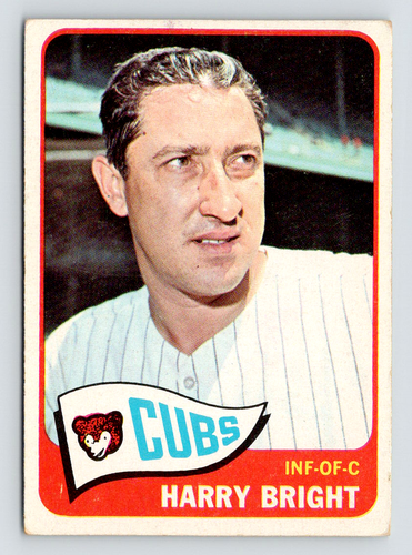 1965 Topps Card, #584 Harry Bright, Chicago Cubs | eBay