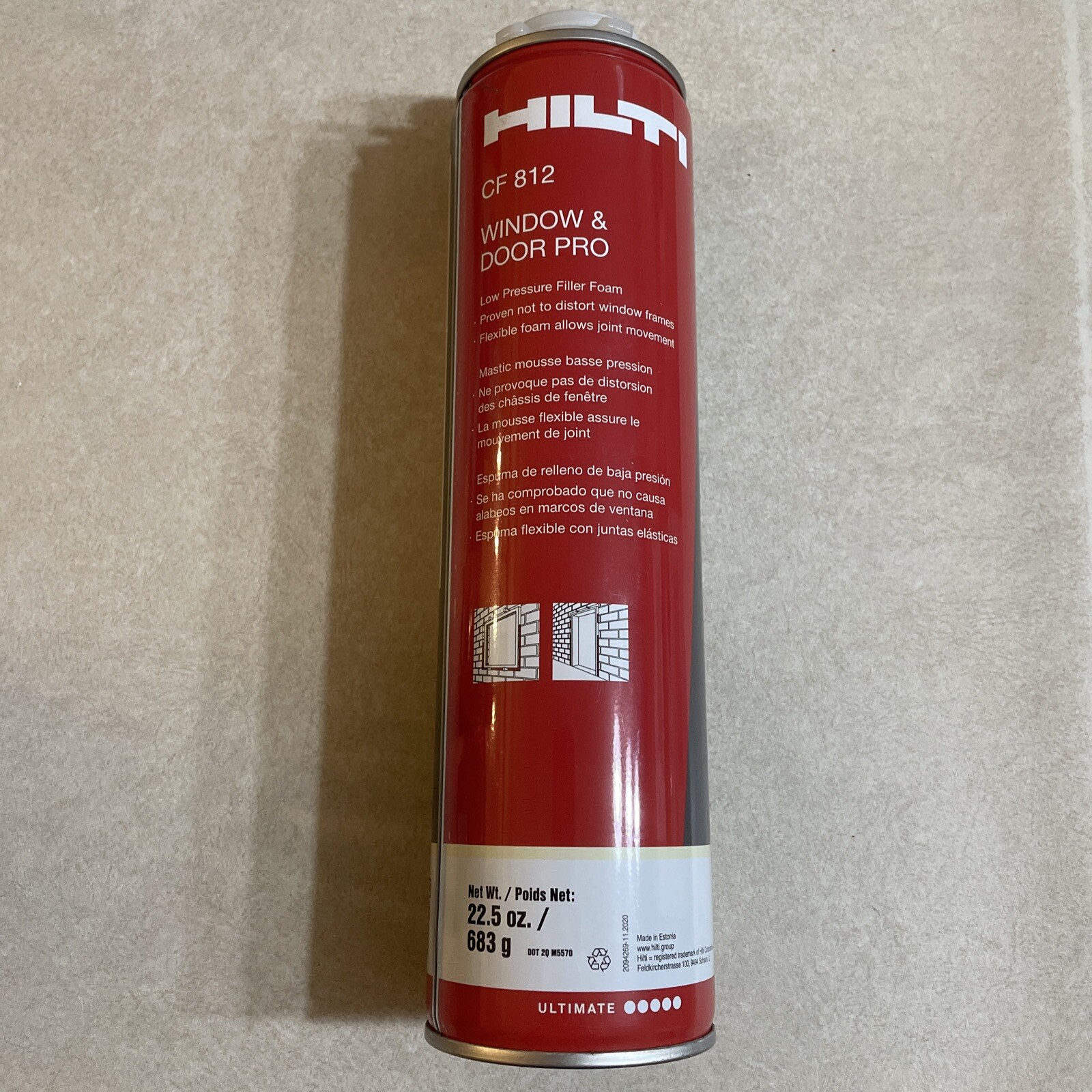 Hilti+CF+812+Window+and+Door+Foam+12-Pack+%2803413889%29 for sale ...
