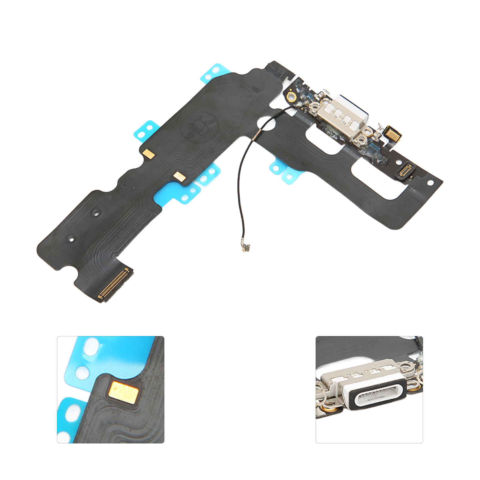 (White)Charging Port Cable Closely Fit USB Charging Port Conenctor PCB ...