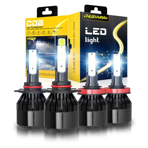 9005 H11 LED Headlight High Low Beam 4 Bulbs Combo For Ford Expedition ...