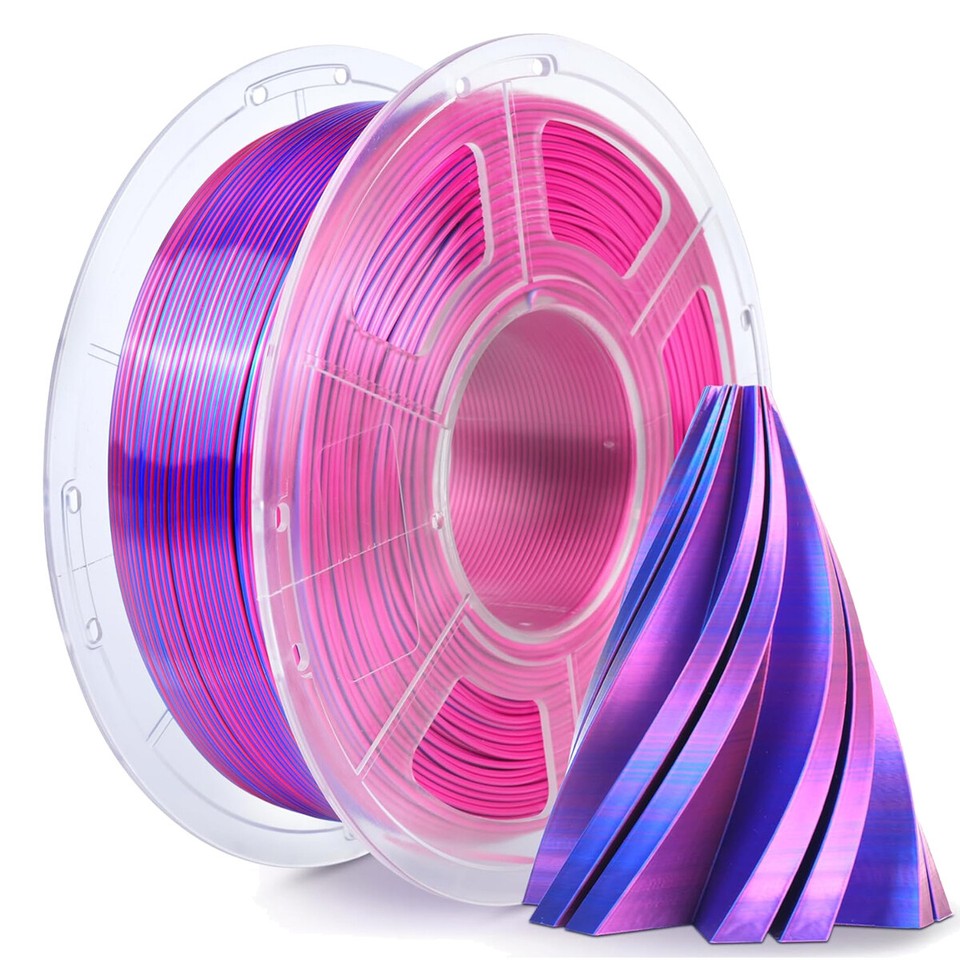 JAYO PLA+ SILK 3D Printer Filament 1.75mm 1.1KG Dual-Color Triple/Quad ...