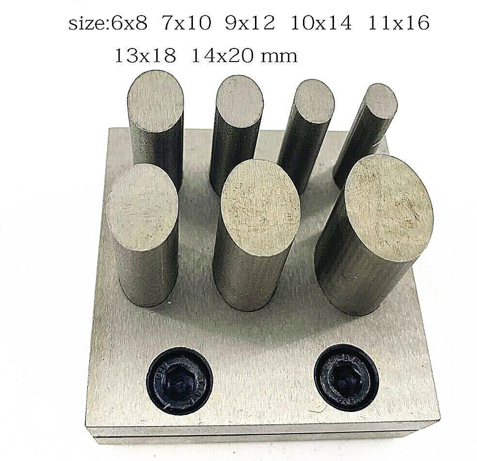 2023 Disc Cutter Punch Set 7 holes Metal mold Cutting Punching jewelry ...