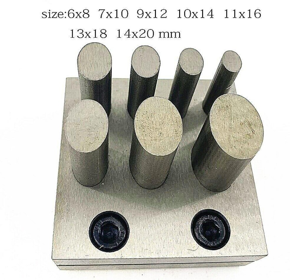 2023 Disc Cutter Punch Set 7 holes Metal mold Cutting Punching jewelry ...