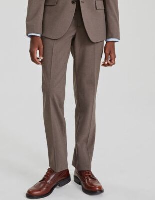 Brooks Brothers Boy's Brown Mini-Check Classic Fit Suit Separate Pants ...