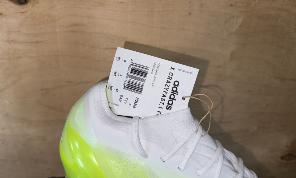 Adidas X Crazyfast.1 FG HQ4516 Elit White boots Cleats mens Football ...