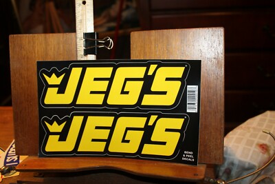 Vintage Racecar Automotive Gas and Oil Decal Jegs | eBay