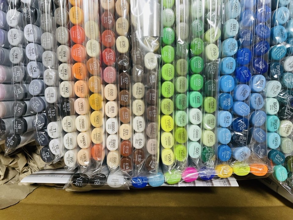 Copic Sketch Markers All 358 Colors Set Multicolor without Acrylic Case ...