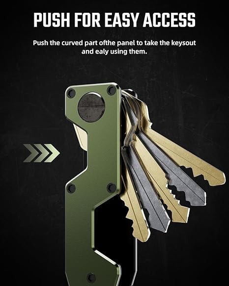 1-Pack Quickdraw Key Organizer Keychain – Gear Clamp Pocket Key Holder ...