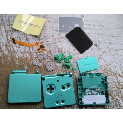 Green Shell+Apple Green Button Brightness IPS Backlit LCD Mod FOR GBA ...