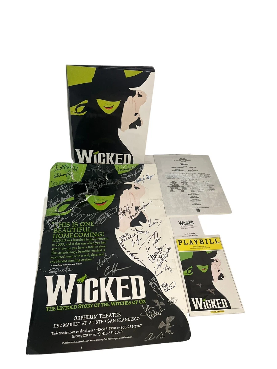 Wicked Playbill Inside