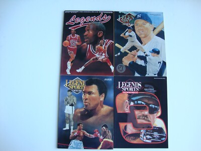 4 Legends Sports Memorabilia Magazines Jordan, Mantle, Ali, Earnhardt ...