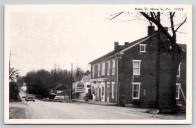 Idaville PA Main Street Delps Grocery Store Pennsylvania Postcard V30 ...
