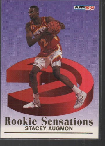 STACEY AUGMON 1992-93 FLEER ROOKIE SENSATIONS CARD #2 | eBay