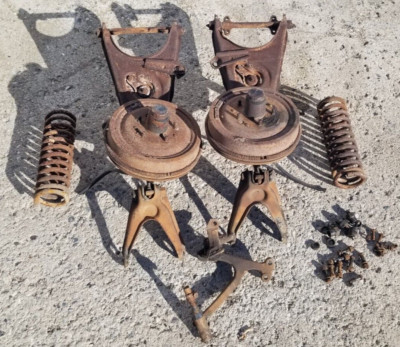 Suspension Control A Arms Spindle Springs Drums 1953 53 1954 54 Chevy ...