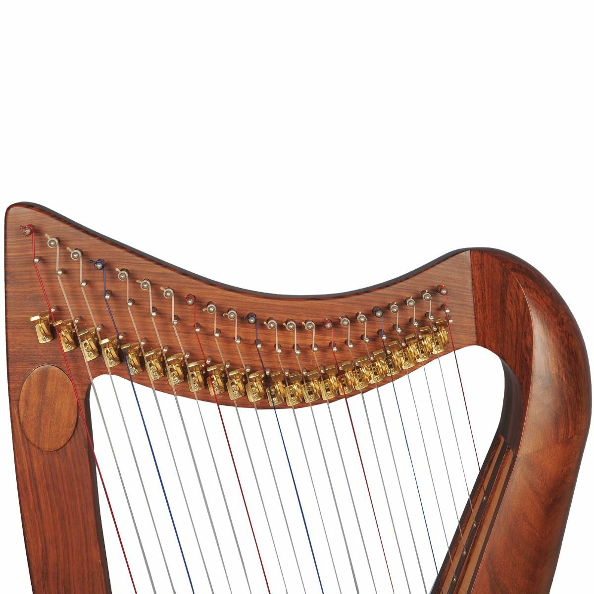 Muzikkon 22 String Claddagh Rosewood Harp, Irish Celtic Harps Musical ...