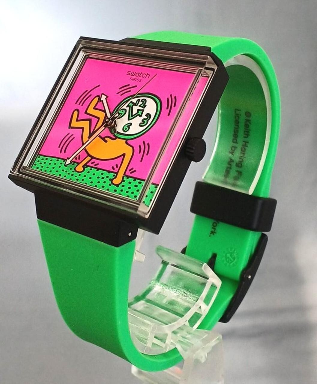 [Used] Swatch SO34Z102 Keith Haring World Breakdance … - Gem