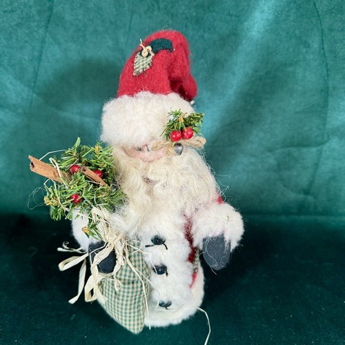 Bouquet Enterprises Santa Claus Cloth 9” Tall Primitive Decor | eBay