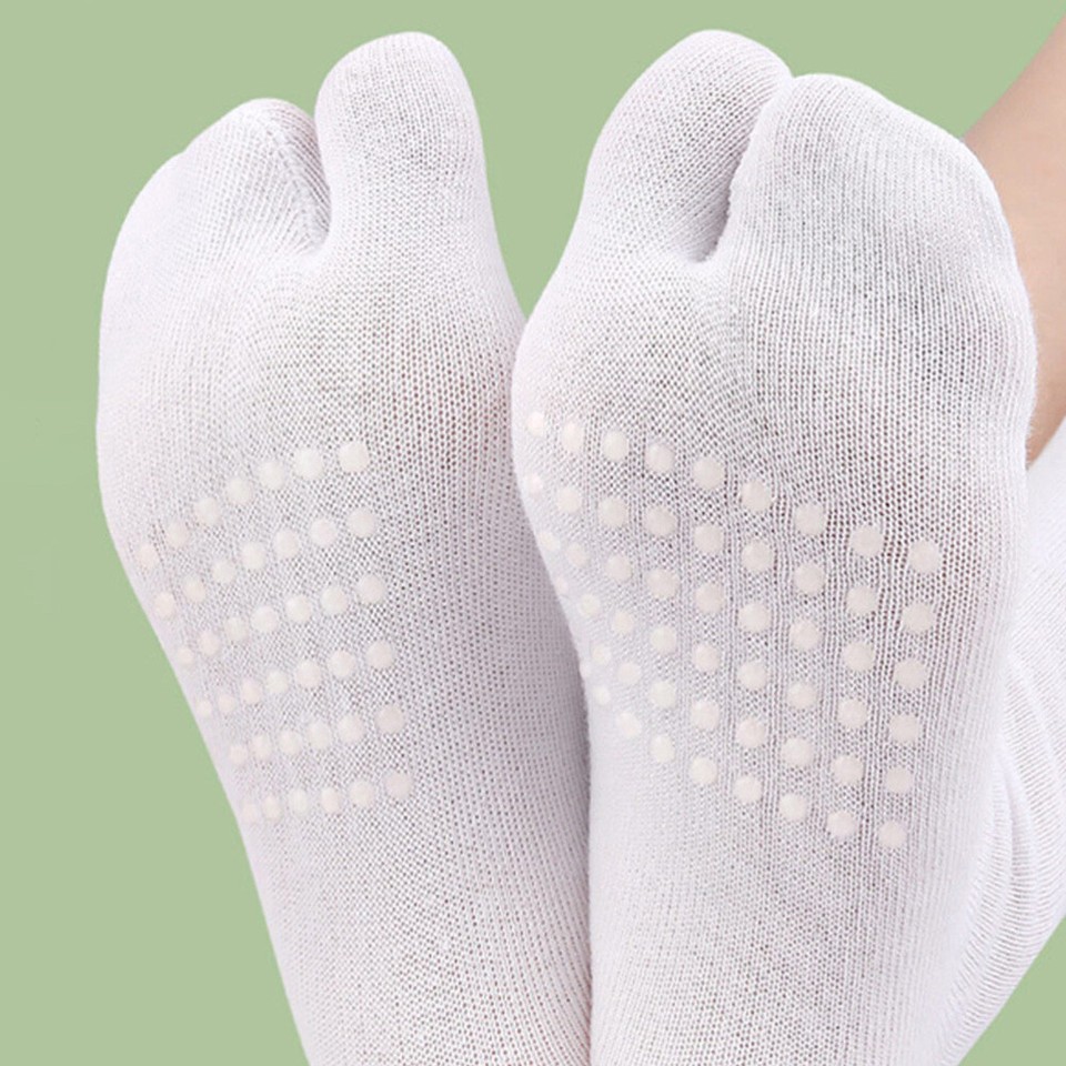 2 Pairs Toe Separated Socks Men Toe Socks Non-skid Toe Socks Women Toe ...